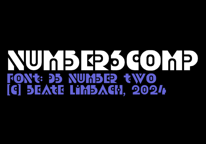 db Number Two | FontStruct